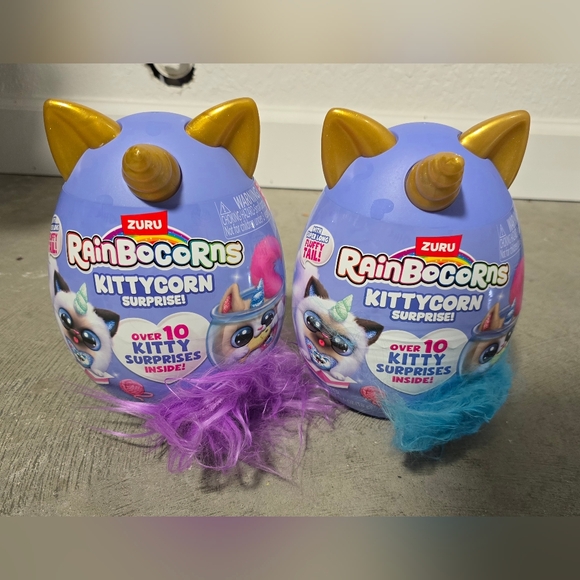 Rainbocorn | Toys | New Rainbocorns Kittycorn Surprise Purple And Blue ...